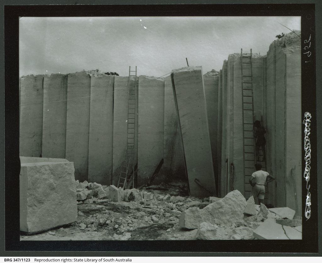 Coraline Limestone Quarry • Photograph • State Library of South Australia