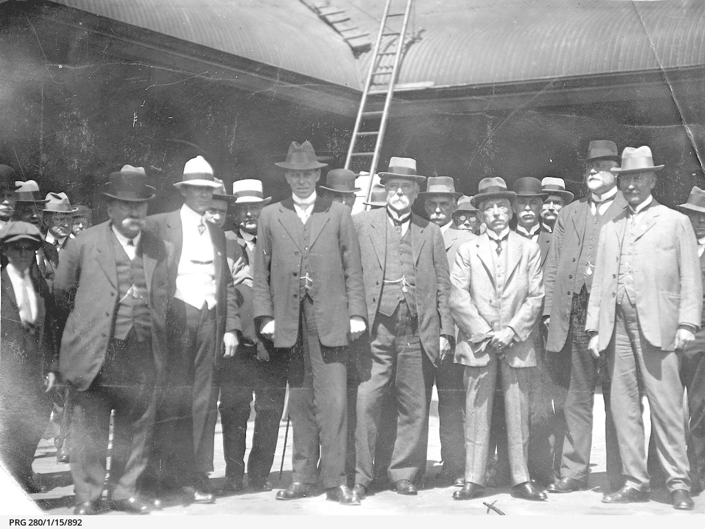 Billy Hughes, Prime Minister of Australia visiting South Australia ...