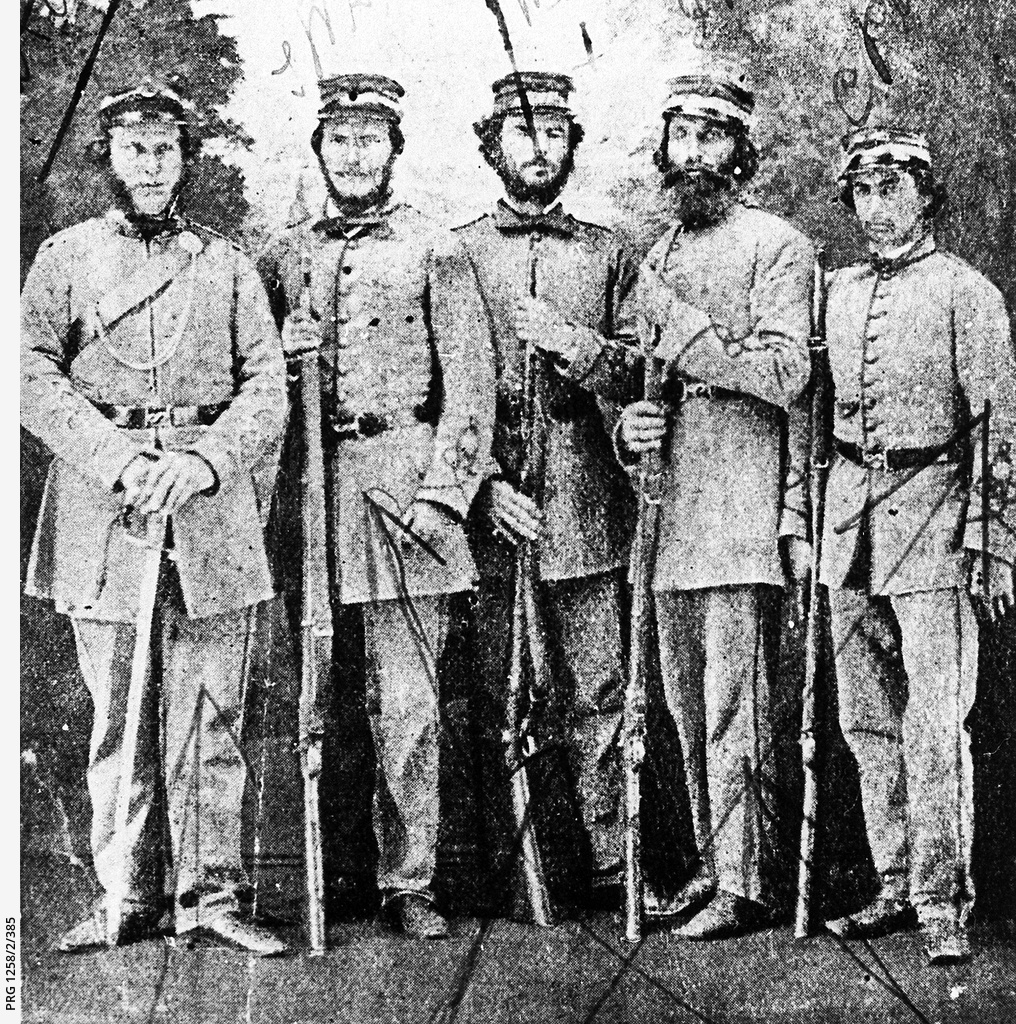 First Troop of the Goolwa Volunteer Rifles in uniform • Photograph ...