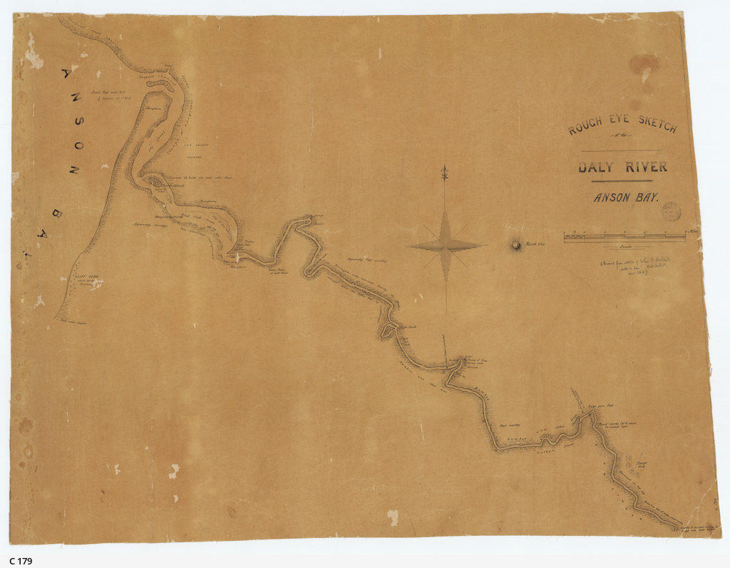 Rough eye sketch of the Daly River, Anson Bay [cartographic material ...