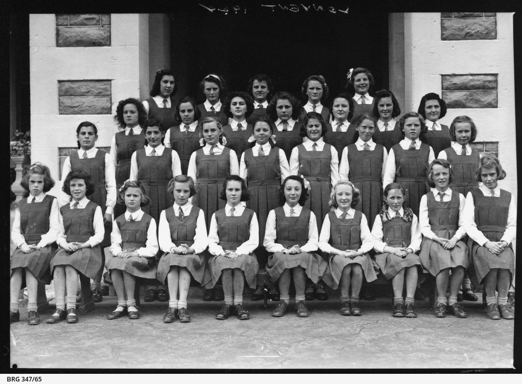 Students at Mount Gambier's Convent School • Photograph • State Library ...