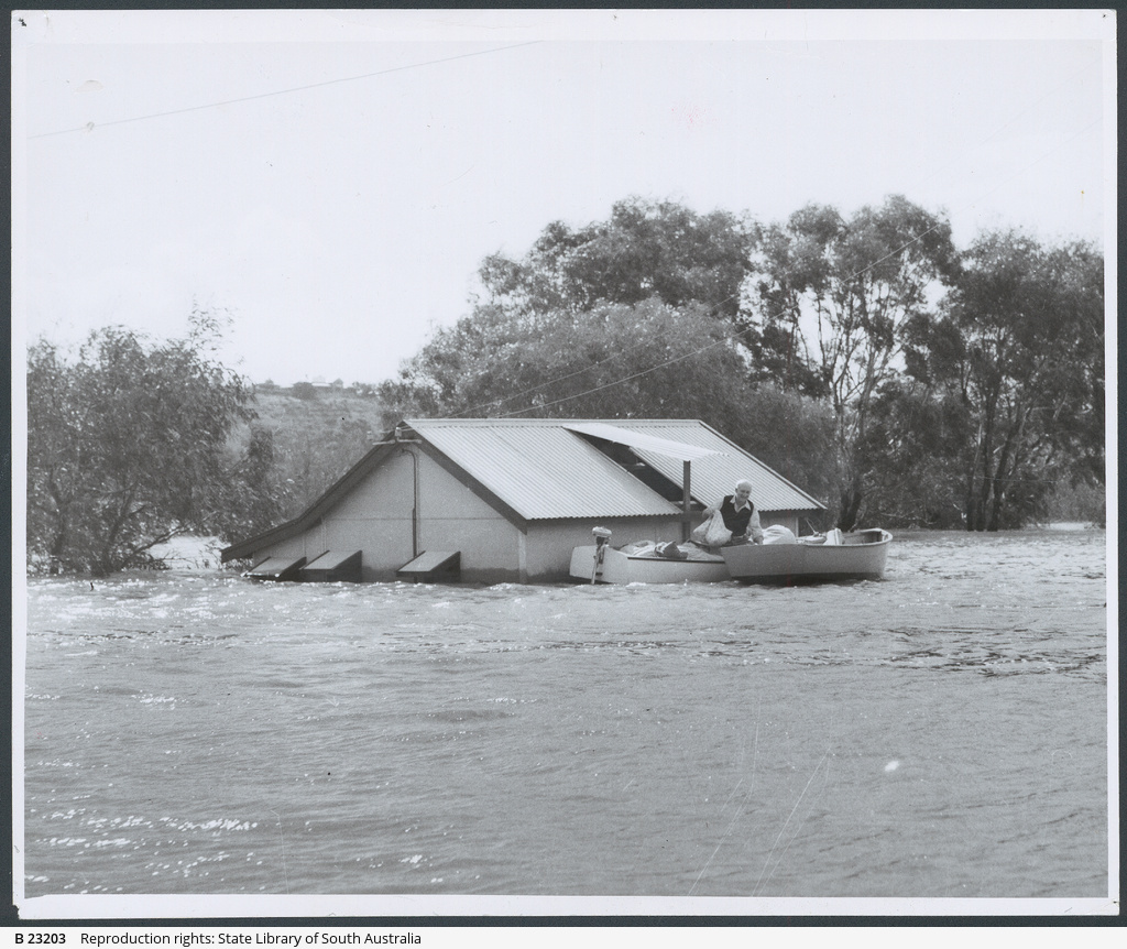 Floods at Mannum • Photograph • State Library of South Australia