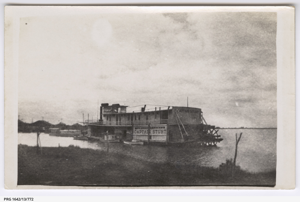 Captain Sturt paddle steamer • Photograph • State Library of South ...
