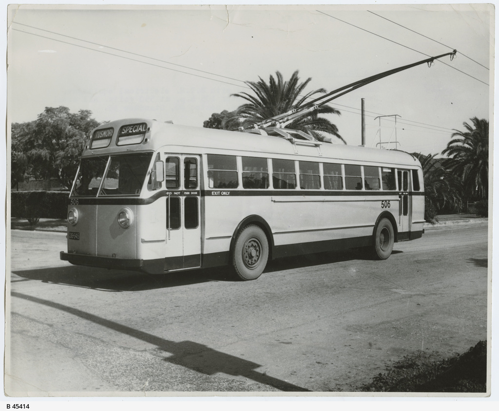 "Sunbeam" Trolley Bus • Photograph • State Library of South Australia
