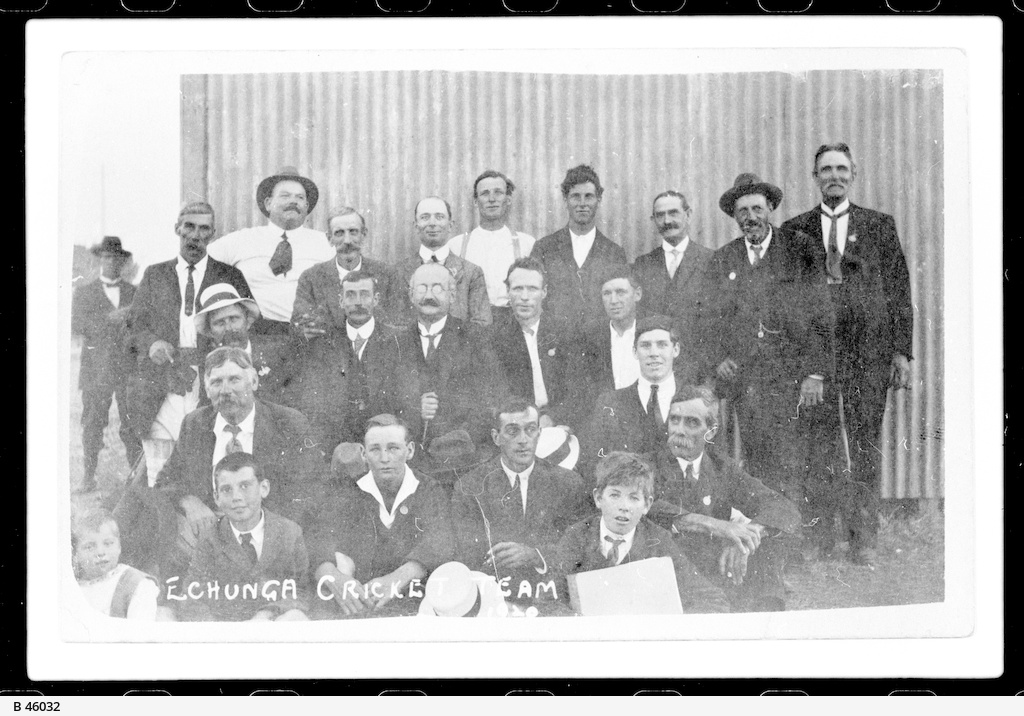 Echunga Cricket Team • Photograph • State Library of South Australia