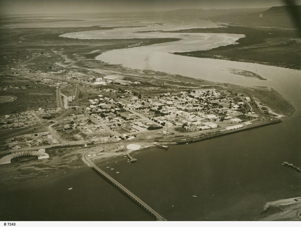 Aerial view of Port Augusta • Photograph • State Library of South Australia