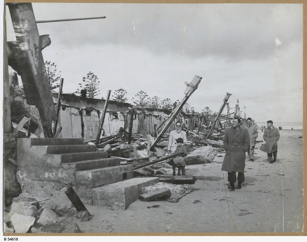 Storm damage at Henley Beach • Photograph • State Library of South ...