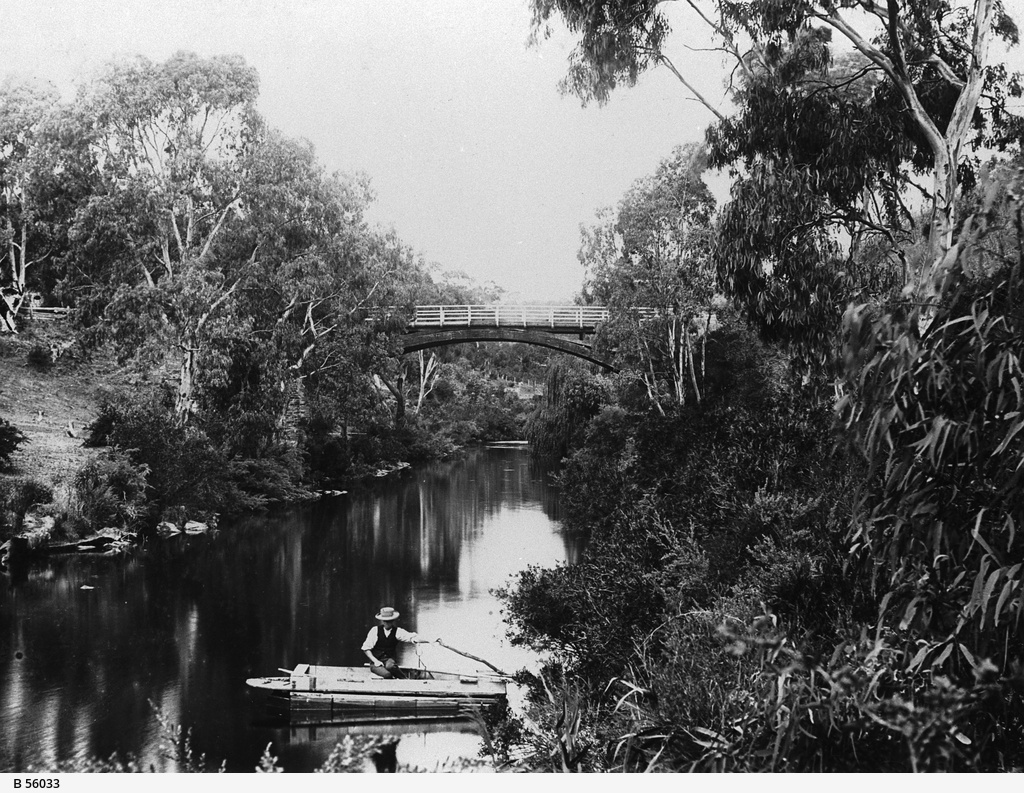 Onkaparinga River and bridge at Clarendon • Photograph • State Library ...