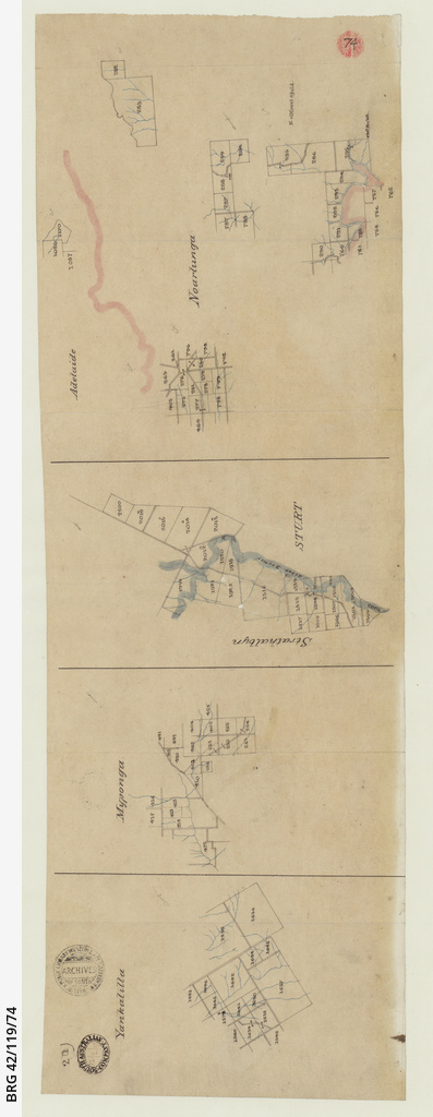 [Tracing showing sections in Hundreds of Yankalilla, Myponga ...