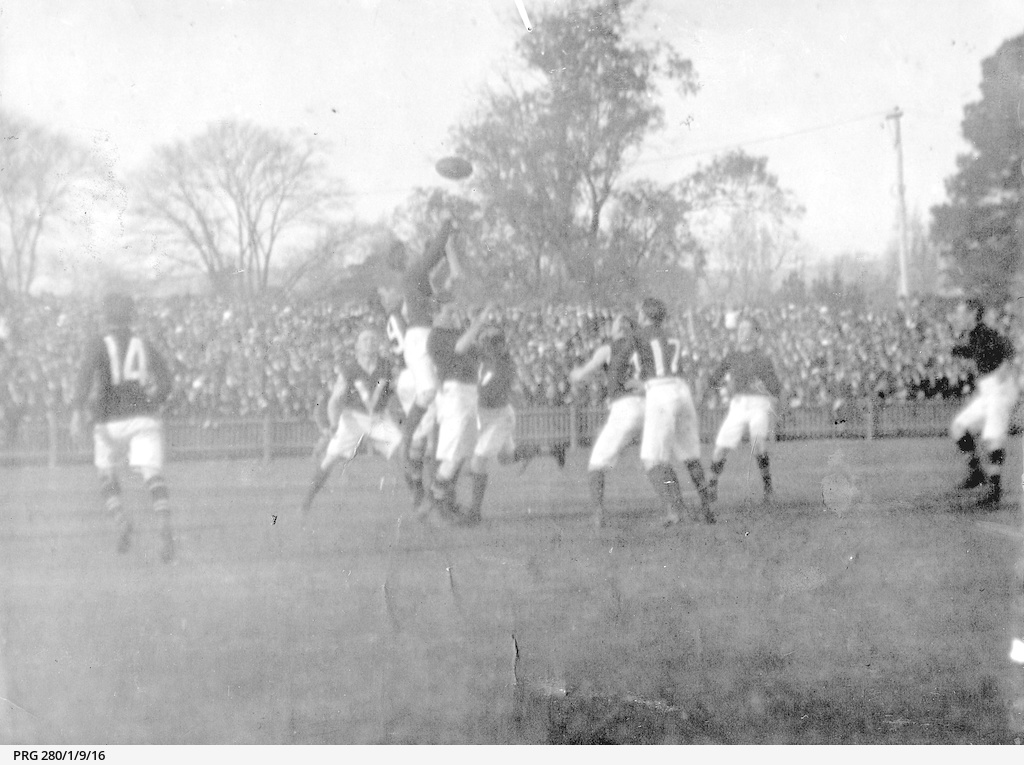 South Australian vs Victorian Football players • Photograph • State ...