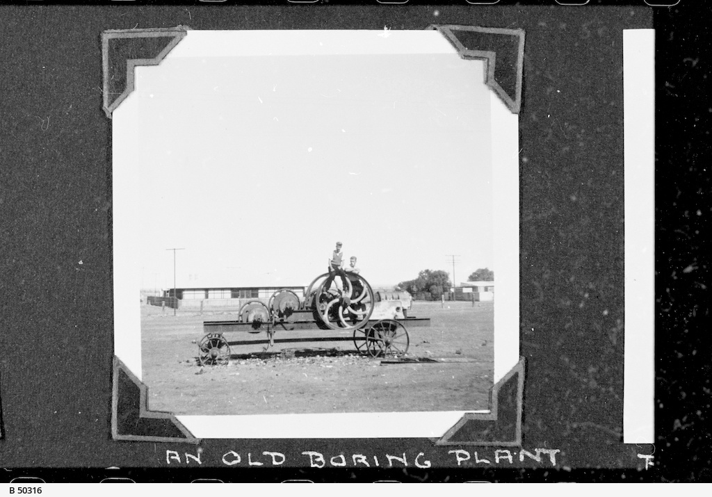 An old boring plant • Photograph • State Library of South Australia