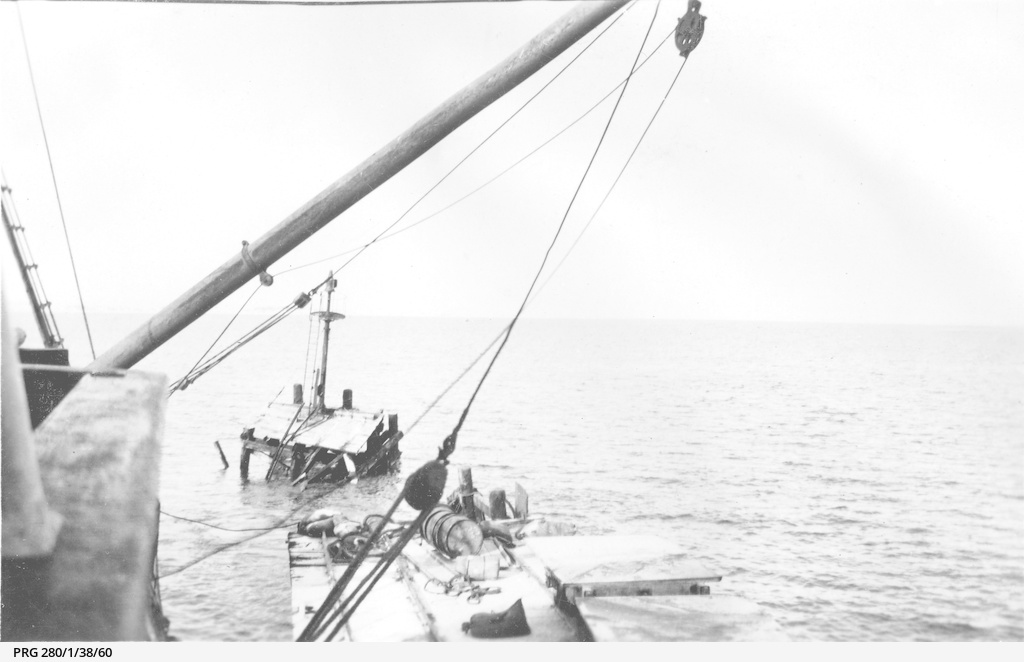 Damaged jetty at Point Sinclair • Photograph • State Library of South ...