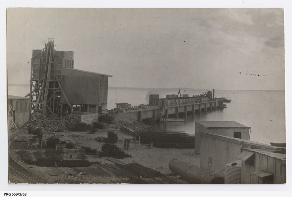 Jetty at Cape Thevenard • Photograph • State Library of South Australia