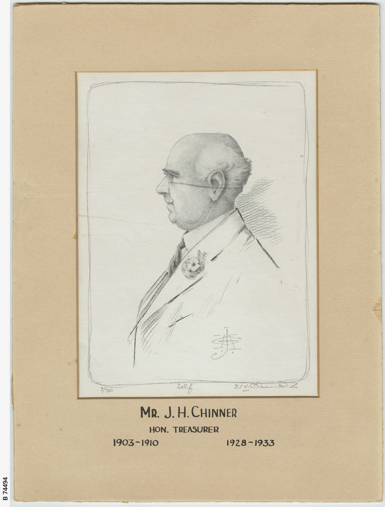 Self portrait by John Chinner • Artwork • State Library of South Australia