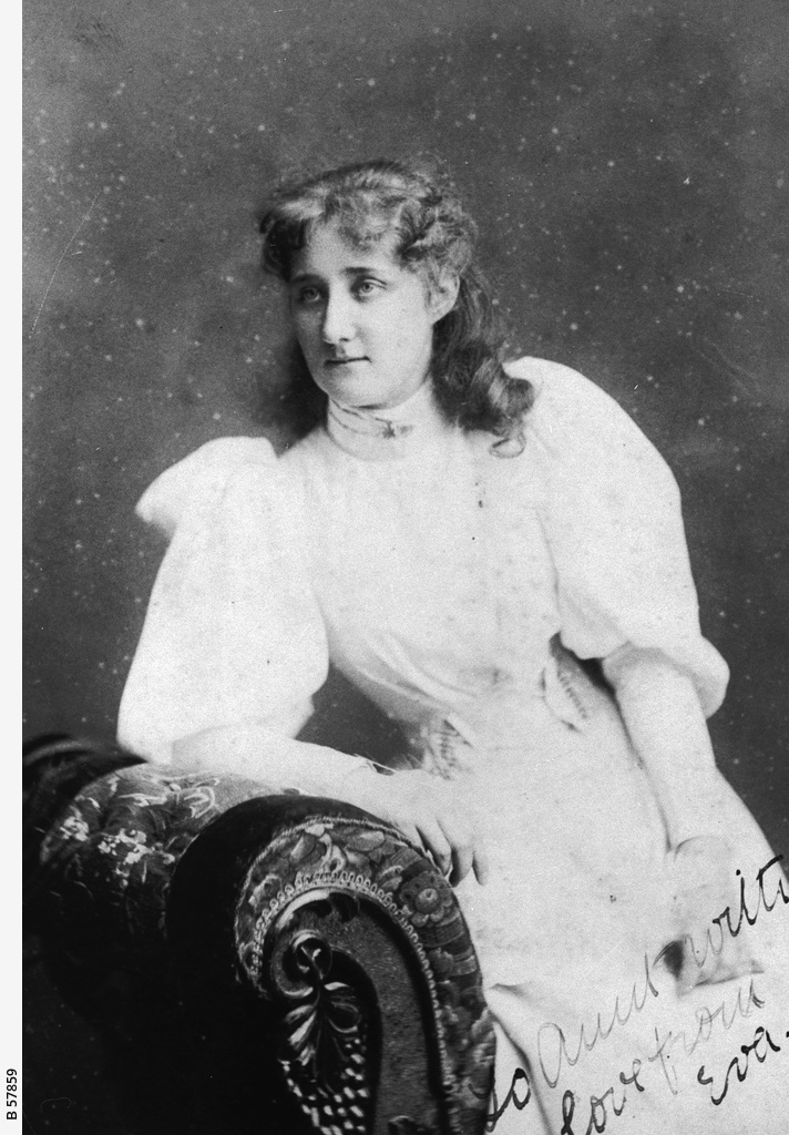 Studio view of a young woman • Photograph • State Library of South ...
