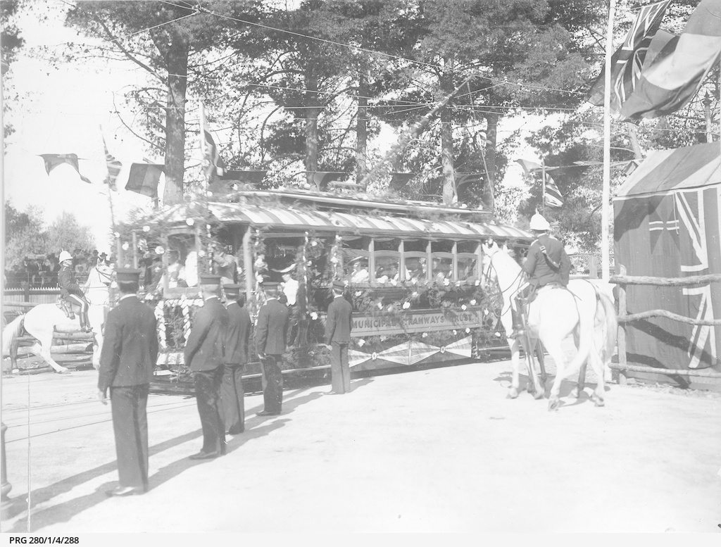 The first electric tram from Norwood • Photograph • State Library of ...