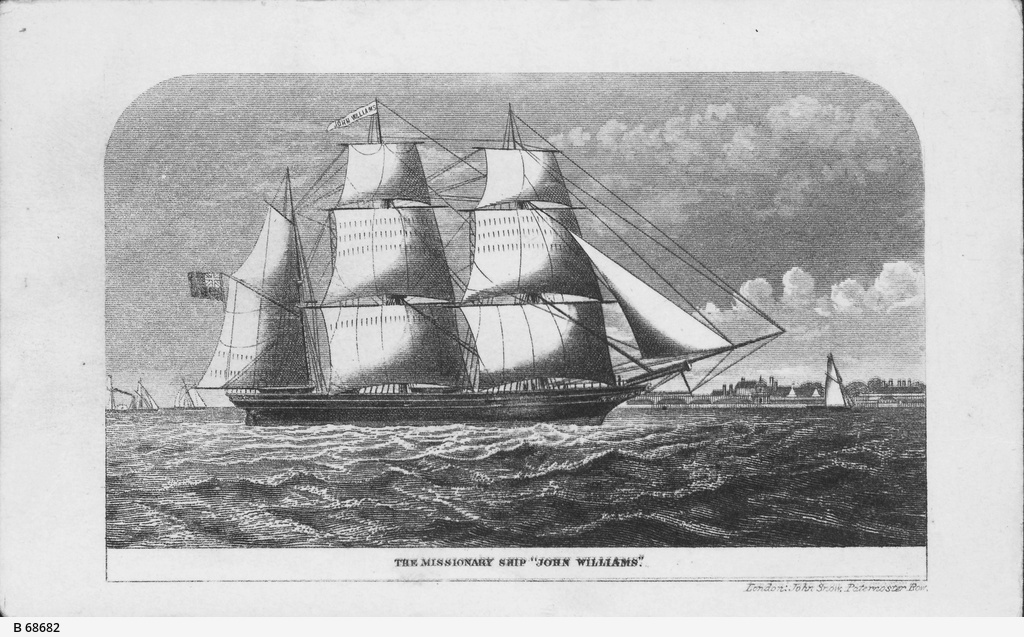 Lithograph of the 'John Williams' • Photograph • State Library of South ...