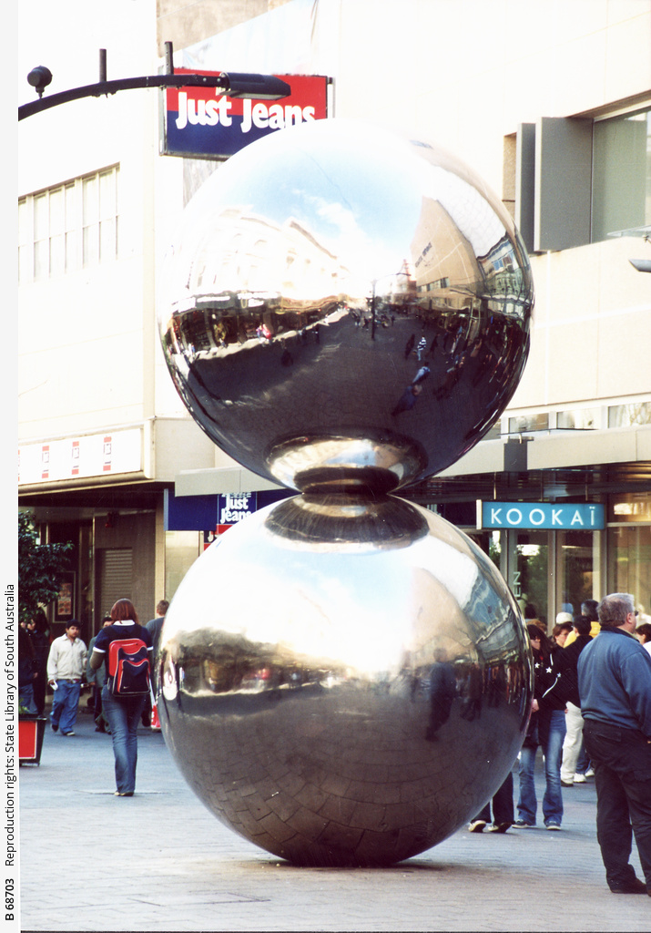 Rundle Mall balls • Photograph • State Library of South Australia