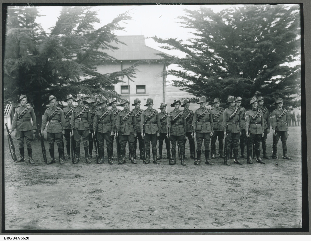 Army 3rd Light Horse Camp - Guard • Photograph • State Library of South Australia